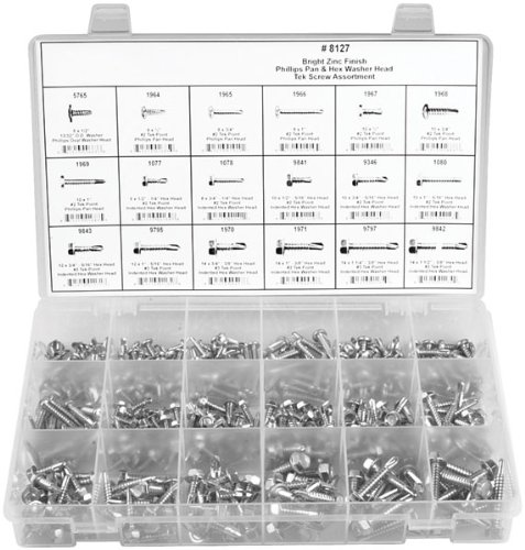 Disco Automotive 8127 Phillips and Hex with Head Tek Screw Assortment