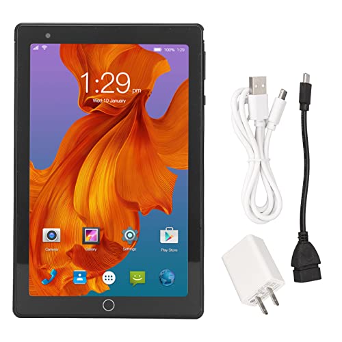 8 Inch Tablet 4GB RAM 64GB ROM Expandable Up to 128GB Dual Camera 1920x1200 IPS HD Tablet for Android 10.0 100β240V Black(US Plug) Tablets