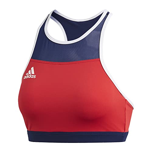 adidas Women's Don't Rest Beach Volleyball Top Team Colleg Red/Team Navy Blue/White Large