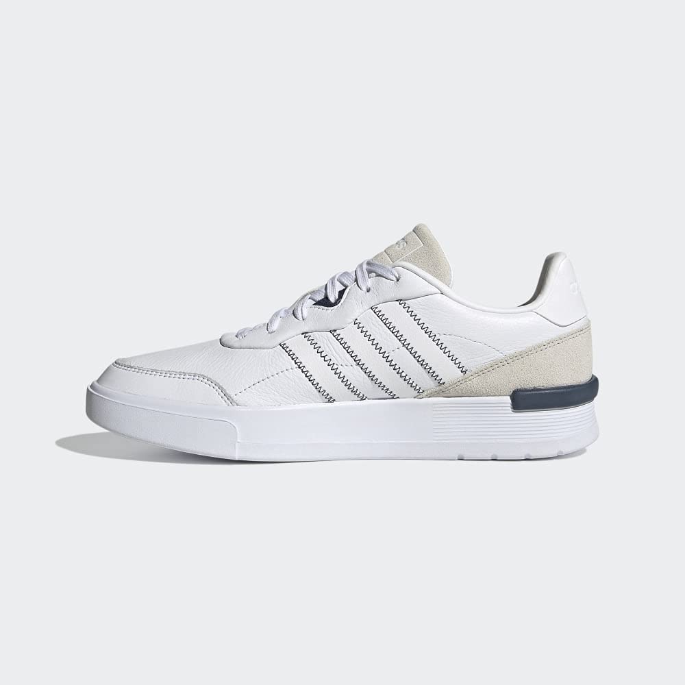 adidas Men's Futurecourt Racquetball Shoe, White/White/Sonic Ink, 10
