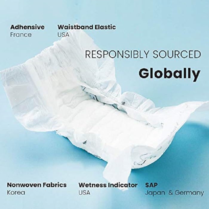 PARASOL Clear+Dry Disposable Diapers | RashShield Protection, Leakproof Design, Hypoallergenic Diaper Set | Size 4 (20-37 lbs) 54 Count