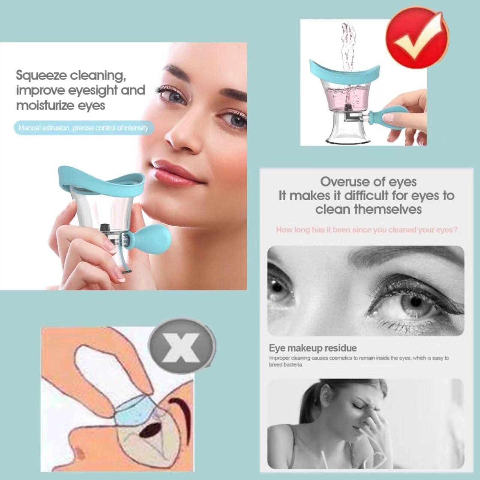 AXLOFO® Eye Wash Cup, Eye Wash Bath Kit (Eye Drop Guide/Wash Cup), Silicone Eye Cup for Effective Eye Cleansing, Soothing Tired Eyes (1)