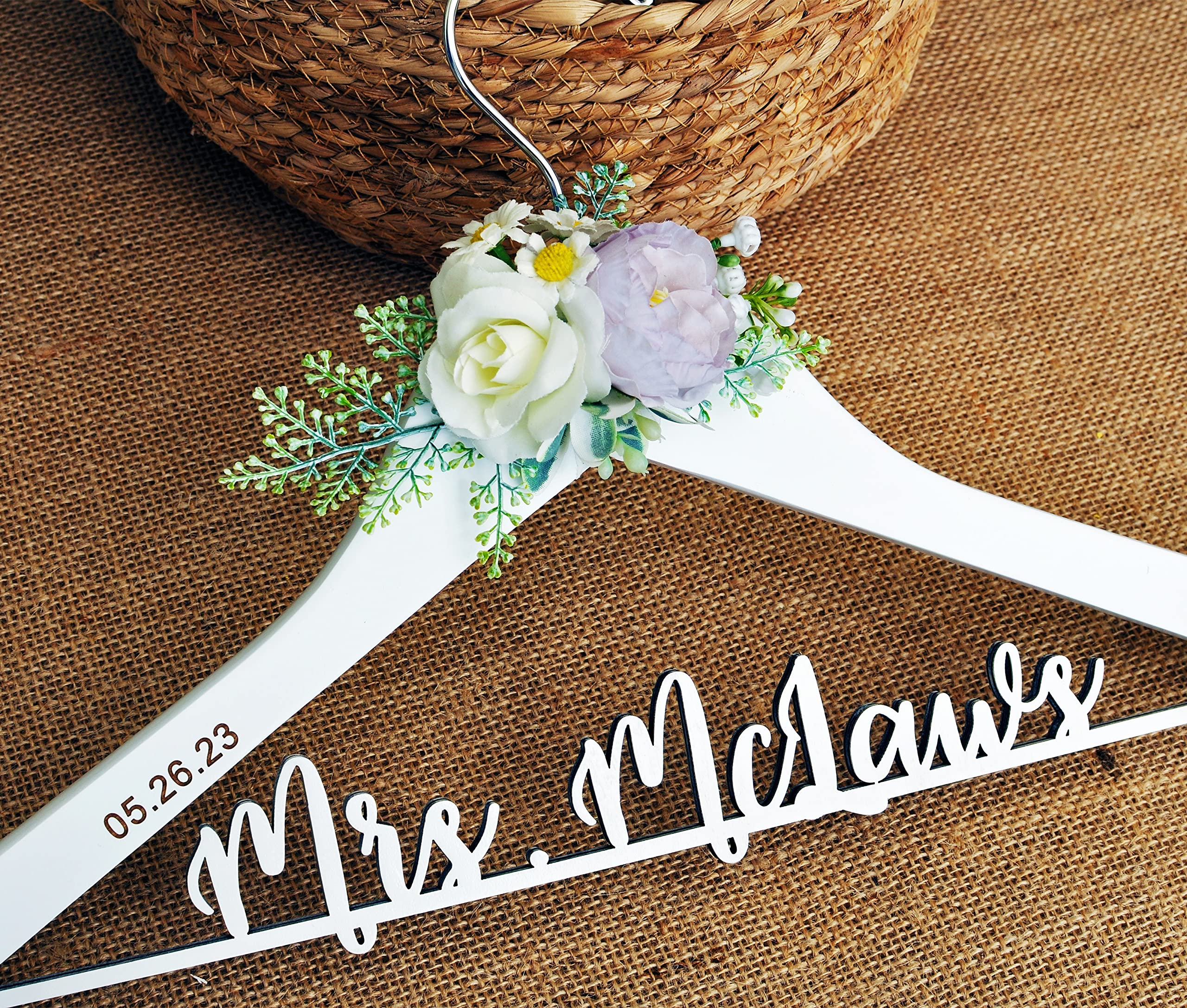 Bride Hanger, Wedding Hanger, Wedding Gift, Personalized Bride Hanger, Honor Maid, Bridesmaid, Doctor, Graduation Dress Hanger