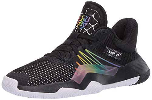 adidas Women's D.O.N. Issue #1 Basketball Shoe, FTWR White/core Black/core Black, 11
