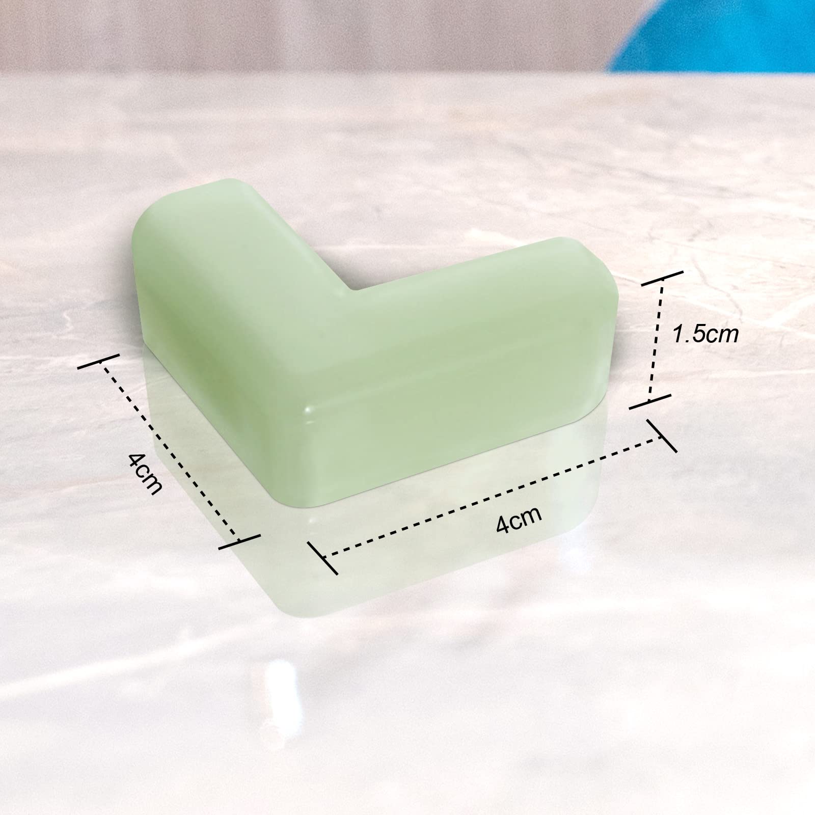 Adfitjo Corner Protector Baby, 20 Pack Luminous Corner Guards Stop Baby Head Injuries, for Metal, Glass, Plastic and Wood (L Shape)