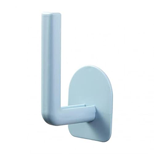 ADFSFD Kitchen Paper Towel Holder Multi-Color Multifunction Self-Adhesive Seamless Accessories Bathroom Toilet Storage Rack (Color : Blue)