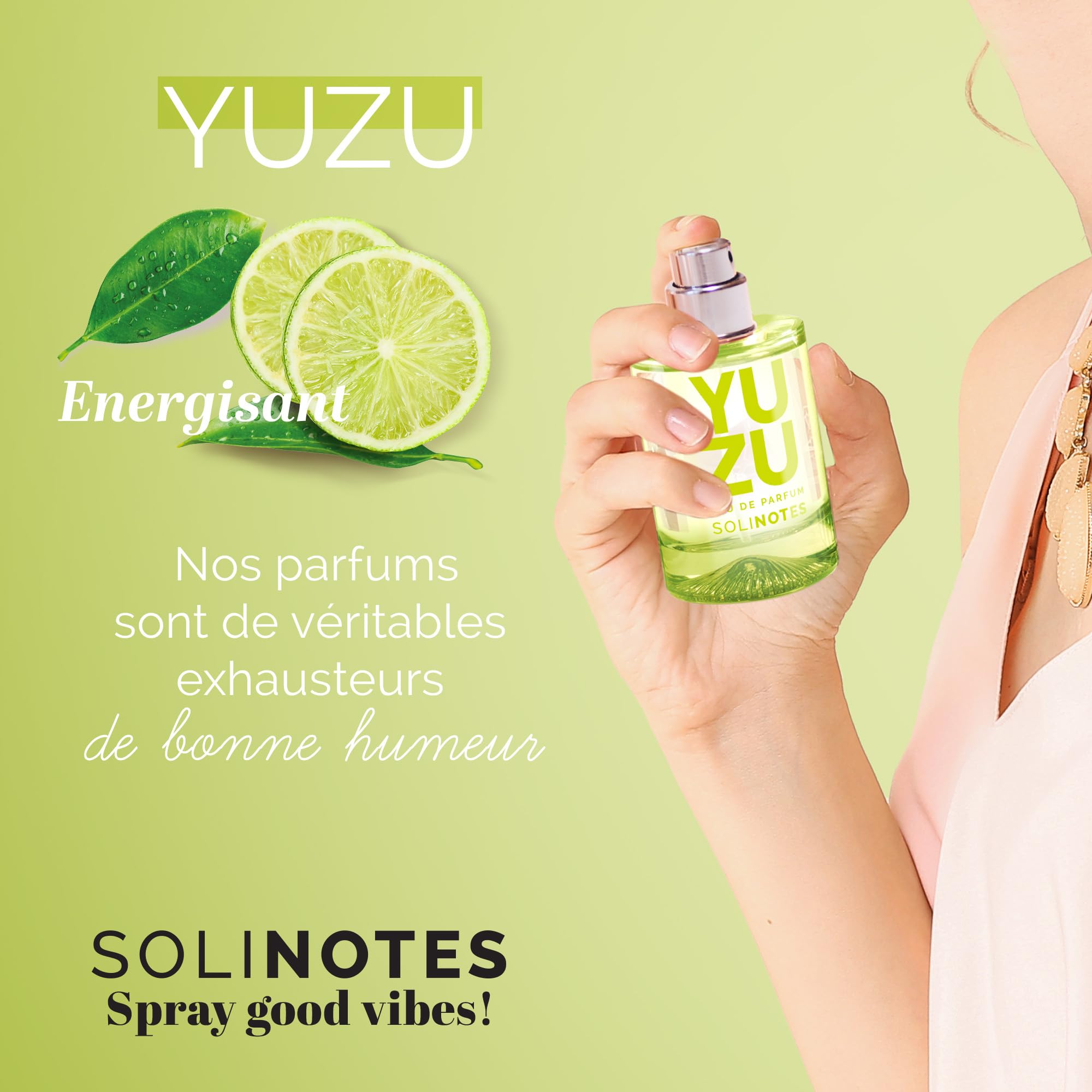 SOLINOTES Yuzu Perfume for Women - Eau De Parfum | Delicate Floral and Soothing Scent - Made in France - Vegan - 1.7 fl.oz