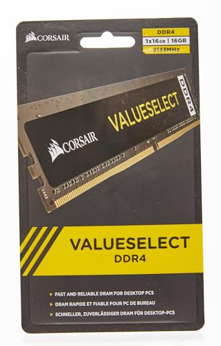 Corsair CMV16GX4M1A2133C15 Value Select Series 16GB (1x16GB) DDR4 2133MHz (PC4-17000) CL15 DIMM