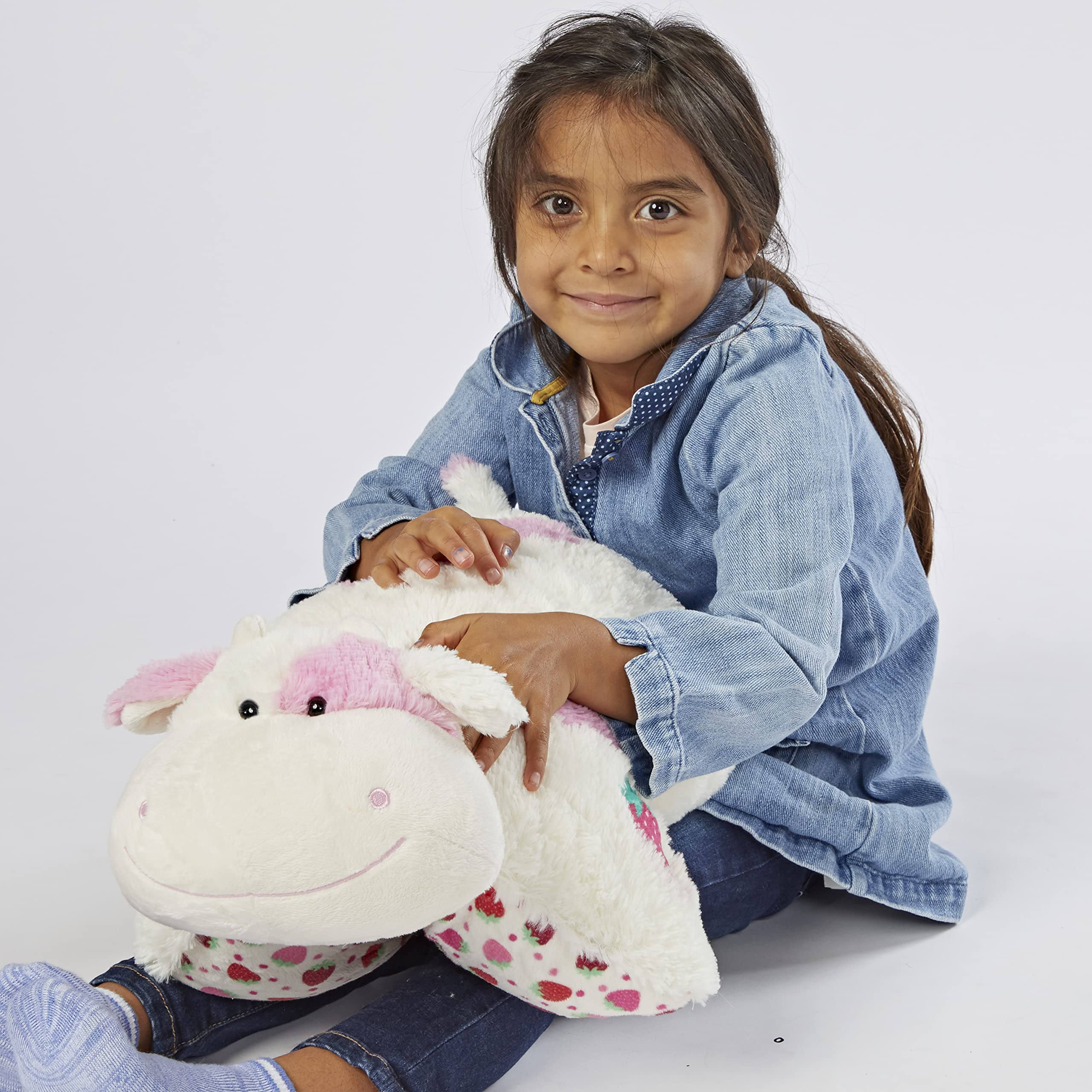 Pillow Pets Sweet Scented Strawberry Cow Stuffed Animal Plush Toy