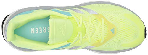 adidas Women's Solar Boost 3 Running Shoes, Yellow/Silver Metallic/Dash Grey, 9.5