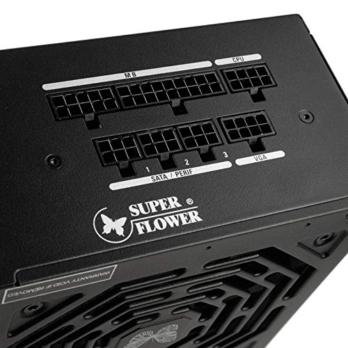 Super Flower Leadex III Gold 550W 80+ Gold, ECO Fanless & Silent Mode, Full Modular Power Supply, Fluid Dynamic Bearing Fan,10 Year Warranty,SF-550F14HG (550W)