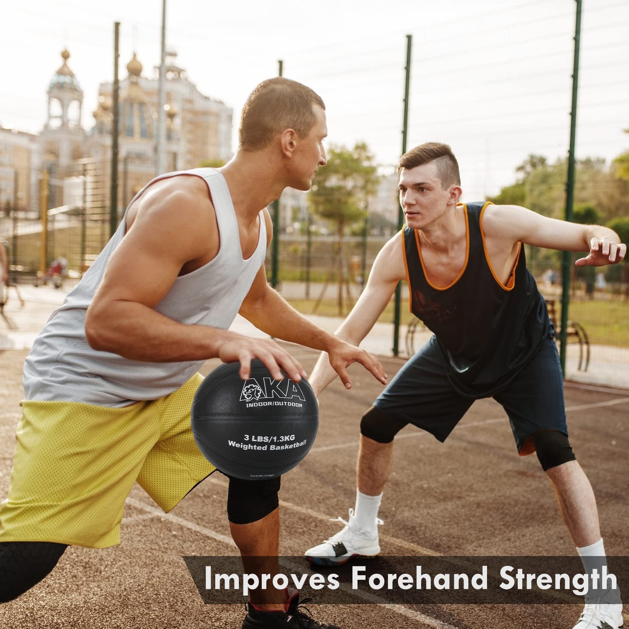 AKA Weighted Leather Basketball | 3lbs 29.5'' Size 7 Heavy Basketball