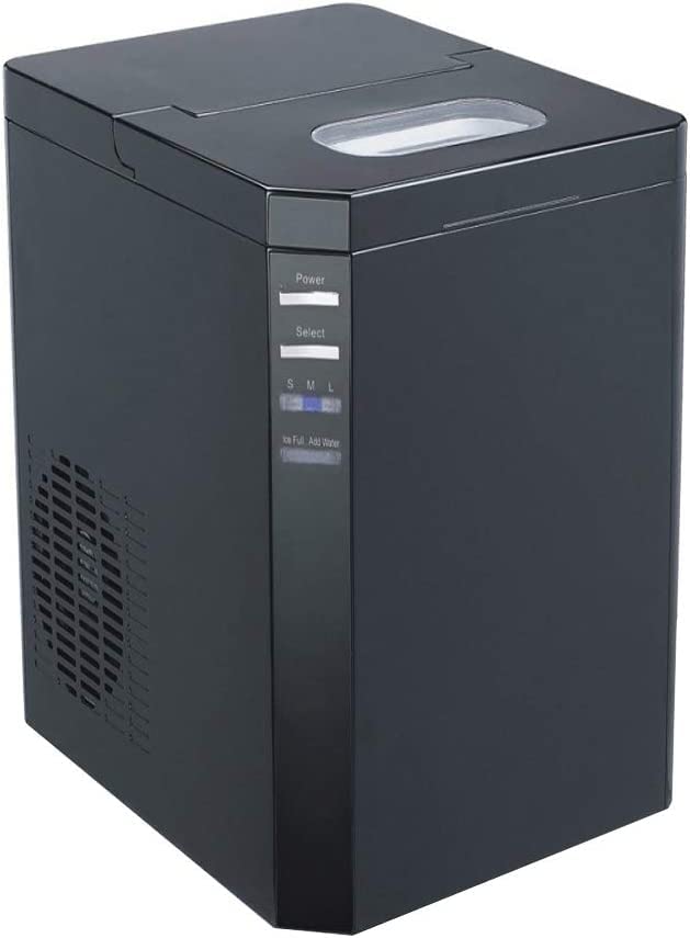 Ice Machine 25kg in 24 Hours Commercial and Domestic Countertop Ice Maker 8 Minutes Quick Ice Suitable for Kitchen KTV and Cold Drink Shop
