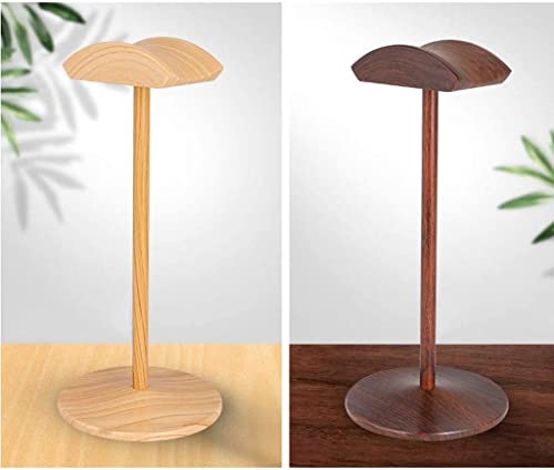 ANIIC Headset Stand Universal Headphones Stand Holder Gaming Headset Stand Earphone Display Rack Hanger Bracket for Over Ear Headsets Headphone Stand (Color : Walnut Texture)