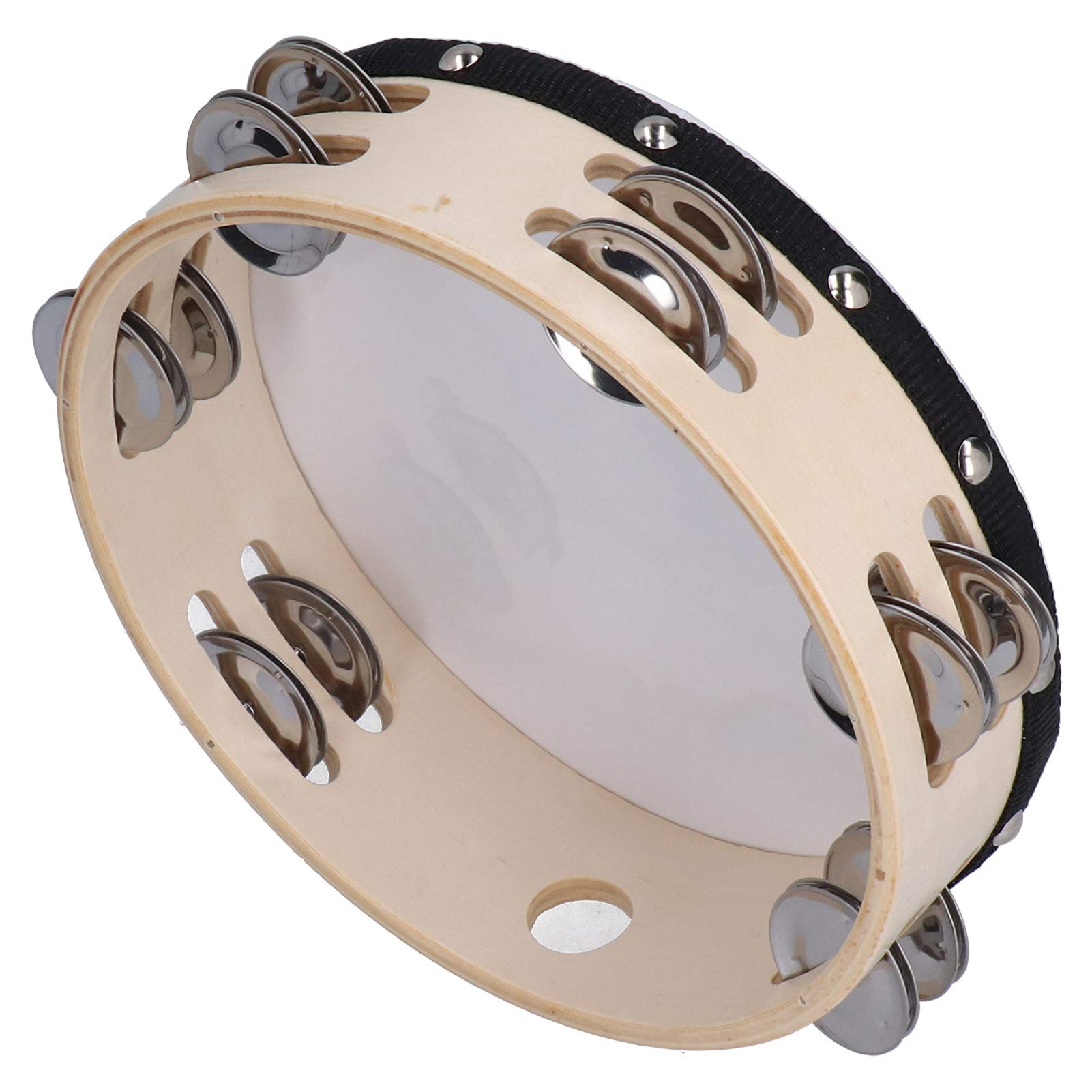 Double Row Jingle, Firm Tambourine Row Jingle, Durable Sacred Occasion for Relax Churches Entertainment(Bible dove)
