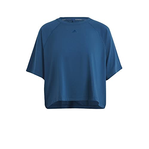 adidas AEROREADY Wrap-Back Tee Women's, Blue, Size S