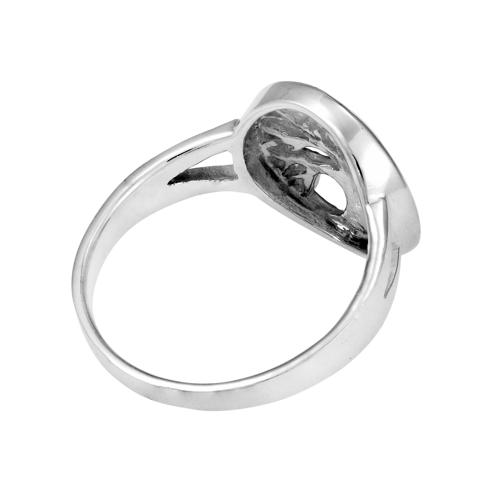 AeraVida Tranquil Tree of Life Emblem .925 Sterling Silver Ring | Nature Inspired Silver Accessory | Meaningful Tree of Life Sterling Silver Ring for Women | Anniversary Jewelry Gift | Size (7)