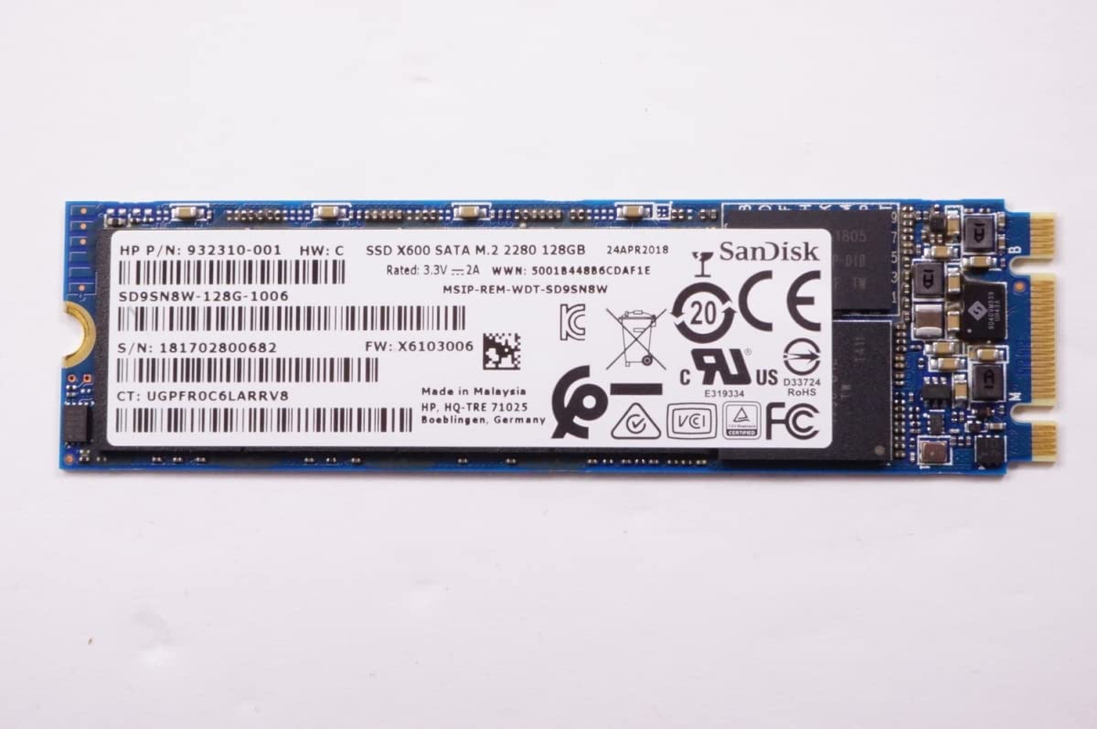 FMB-I Compatible with SD9SN8W-128G-1006 Replacement for SanDisk 128GB M.2 2280 SSD Drive