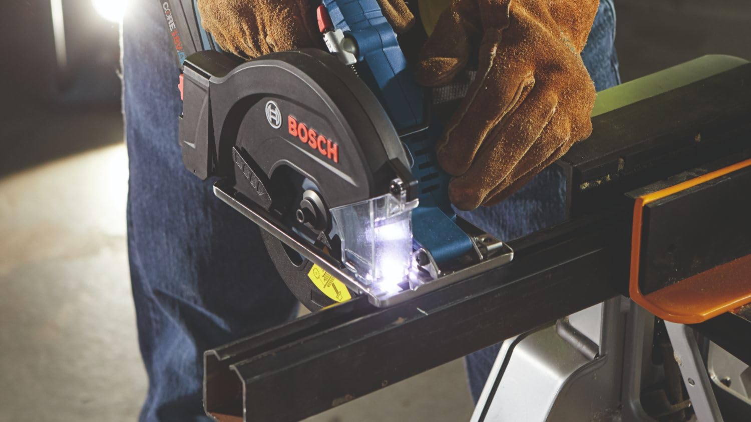 Bosch GKM18V-20N-RT 18V Lithium-Ion 5-3/8 in. Cordless Metal-Cutting Circular Saw (Tool Only) (Renewed)