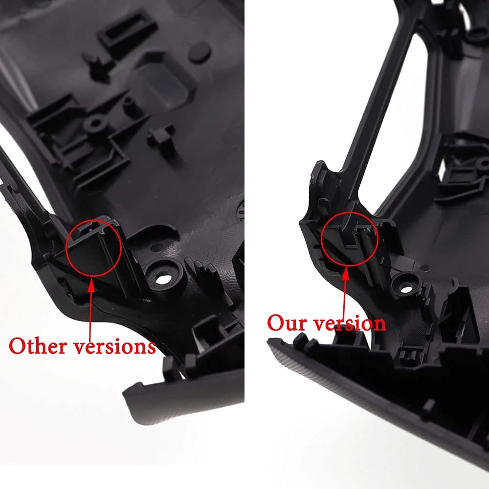 DIY Housing Shell Case for PS4 Pro 5.0 Controller Replacement Parts JDM-055 JDM-050 (Steel Black)