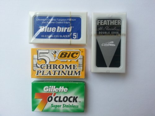 7 O'clock super stainless double edge safety razor blades. made in russia
