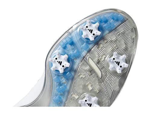 adidas Women's ZG23 Golf Shoes, Footwear White/Blue Fusion Metallic/Silver Metallic, 5.5