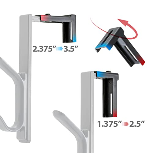 Officemate Double Coat Hooks for Cubicle Panels, Adjustable, Comes in 2 Pack (22009)