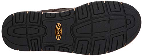 KEEN Utility Men's San Jose 6” Alloy Toe Waterproof Wedge Work Boots, Cascade Brown/Black, 12 2E (Wide) US