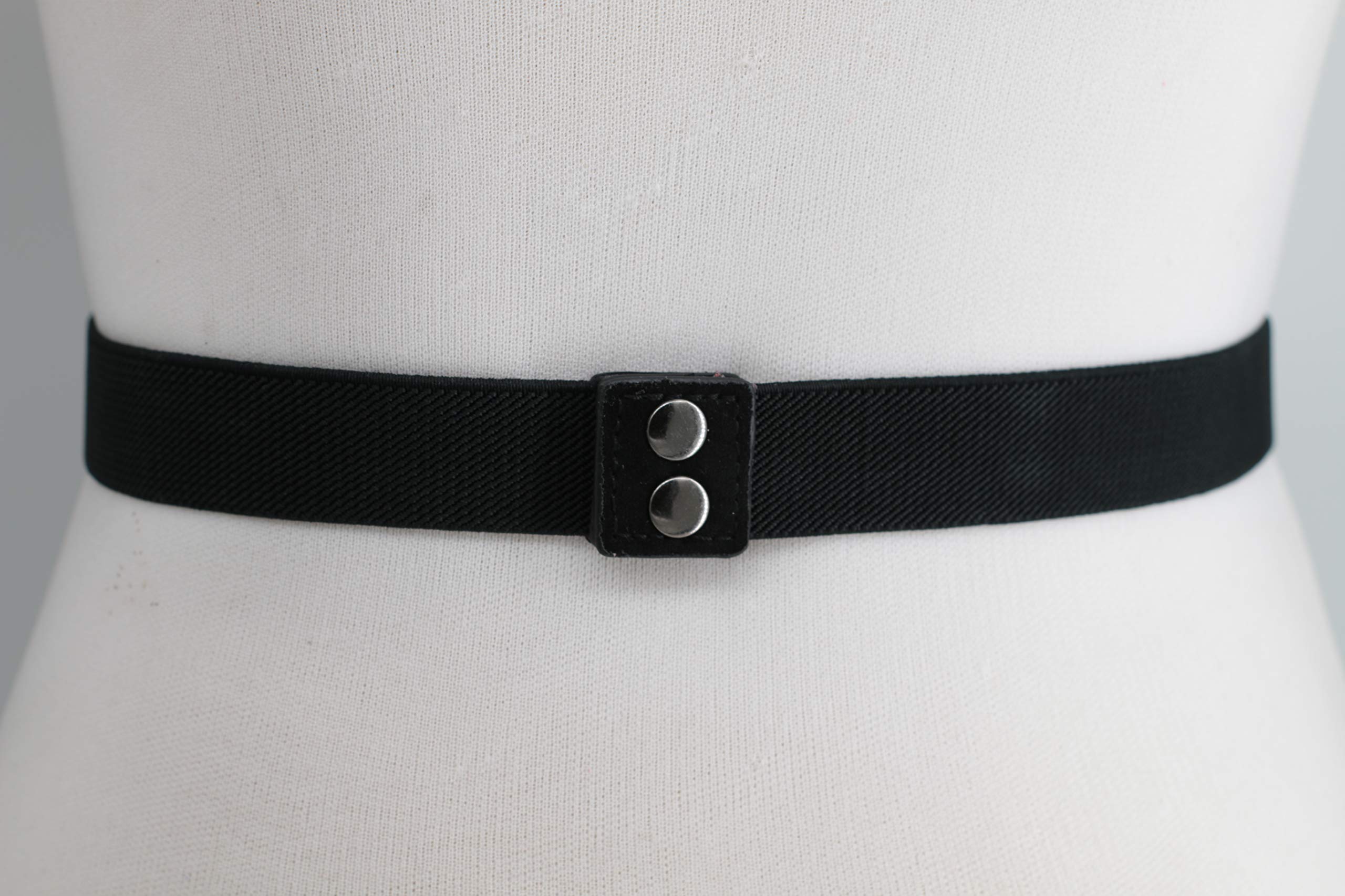 AMI VEIL Women's Floral Beaded Crystal Stone Belts Elastic Waistband