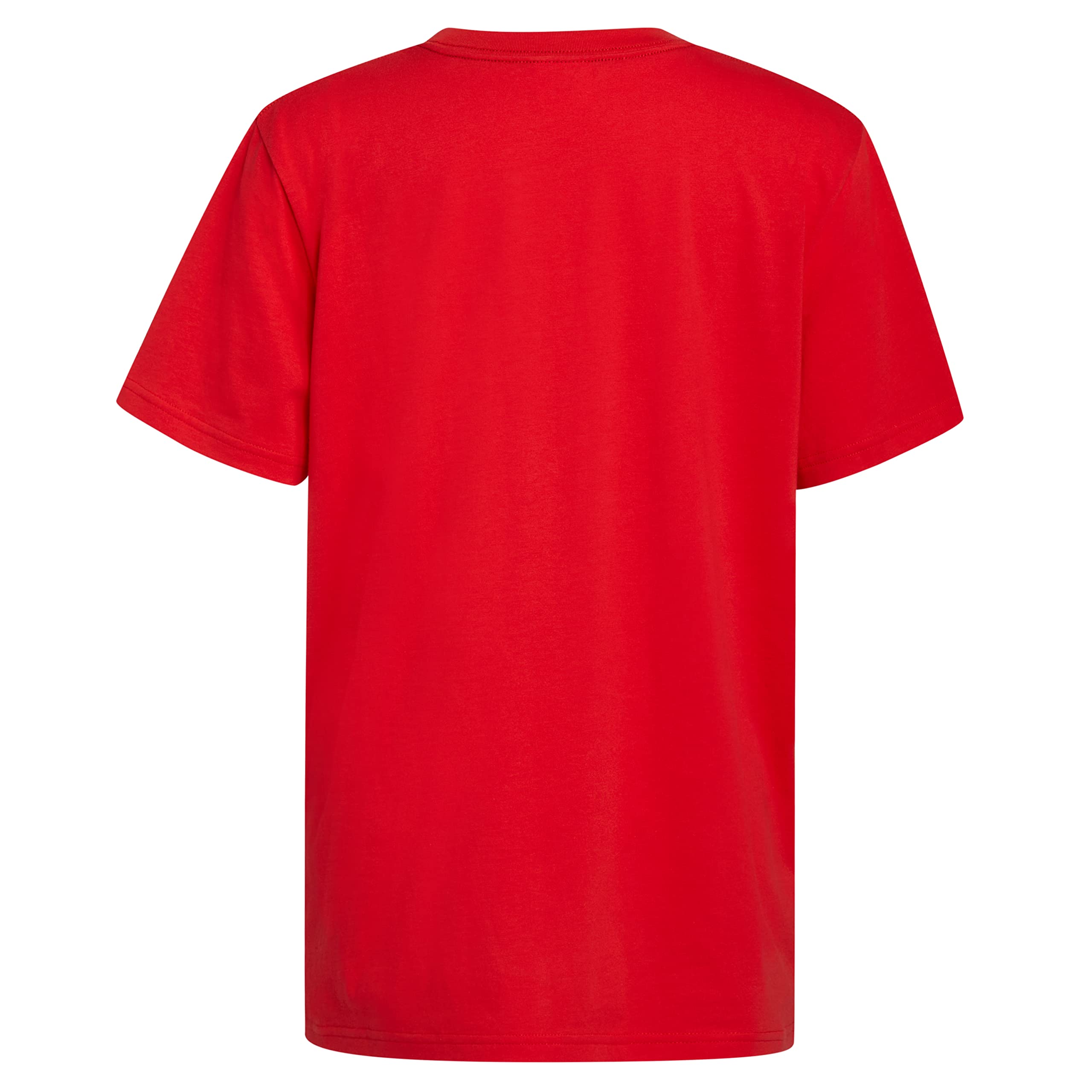 adidas Boys' Big Short Sleeve Americana Tee, Vivid Red, Medium (10/12)