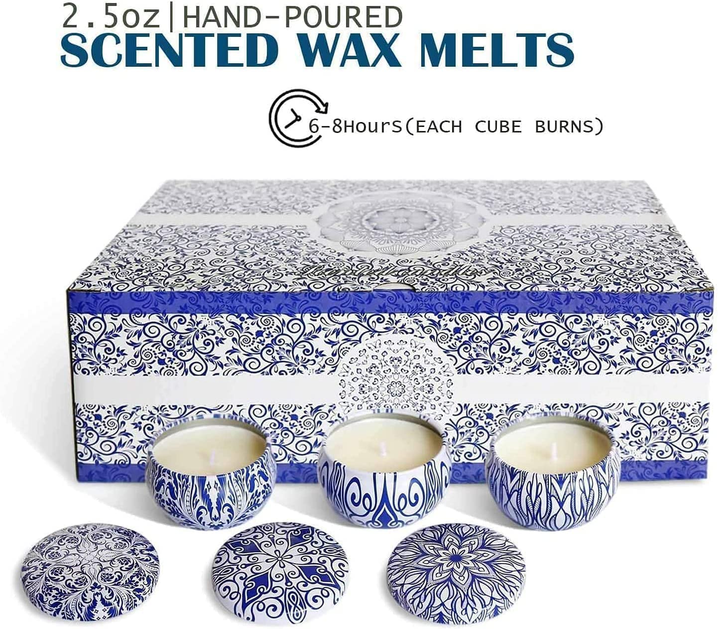 Onebird Set of 16 Scented Candle Gift Set,Natural Pure Soy Wax Aromatherapy Candles Essential Oils for Home and Women