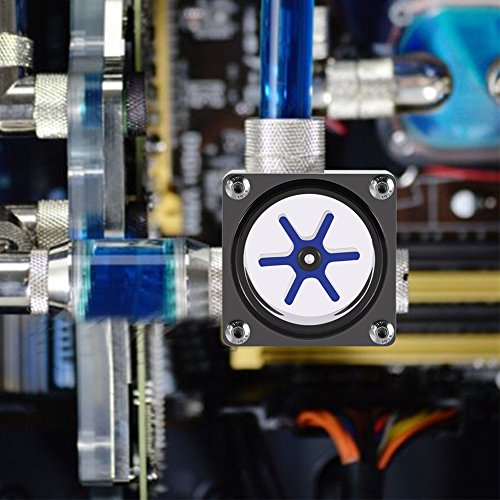 Fosa Meter Indicator, G1/4 Threaded 6 Impeller 3 Ways for PC Computer Water Cooling System
