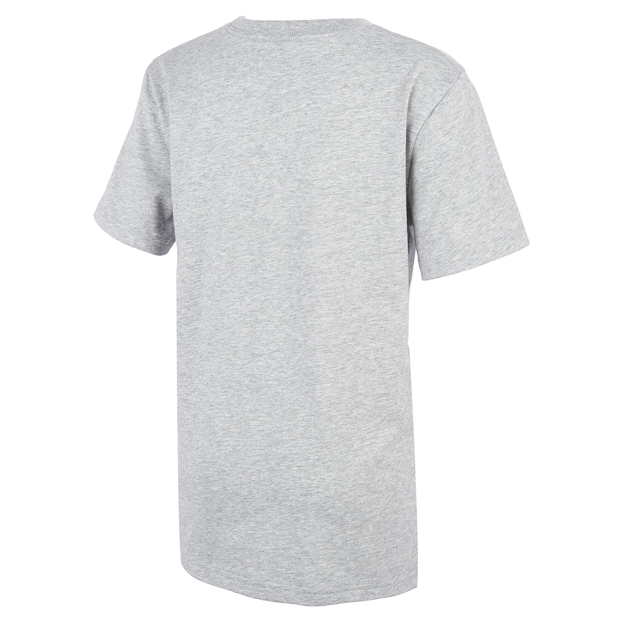 adidas Boys' Short Sleeve Camo Badge of Sport Tee, Grey Heather with Bold Blue, 2T