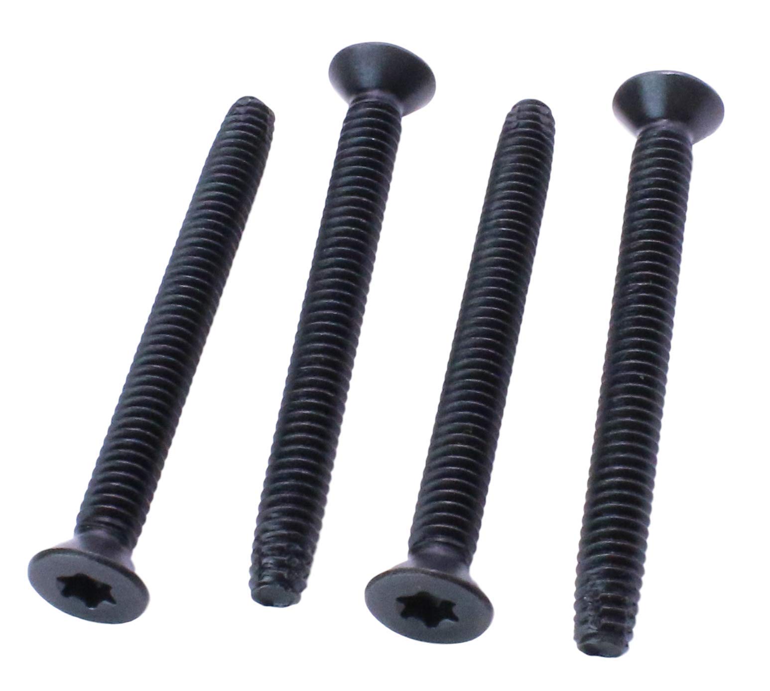 U-Turn - 1/4-20 x 2 1/2 inch Flat Head Floorboard Thread Cutting Screws, Type F, T30 Torx, Black Phosphate (100 Pack)