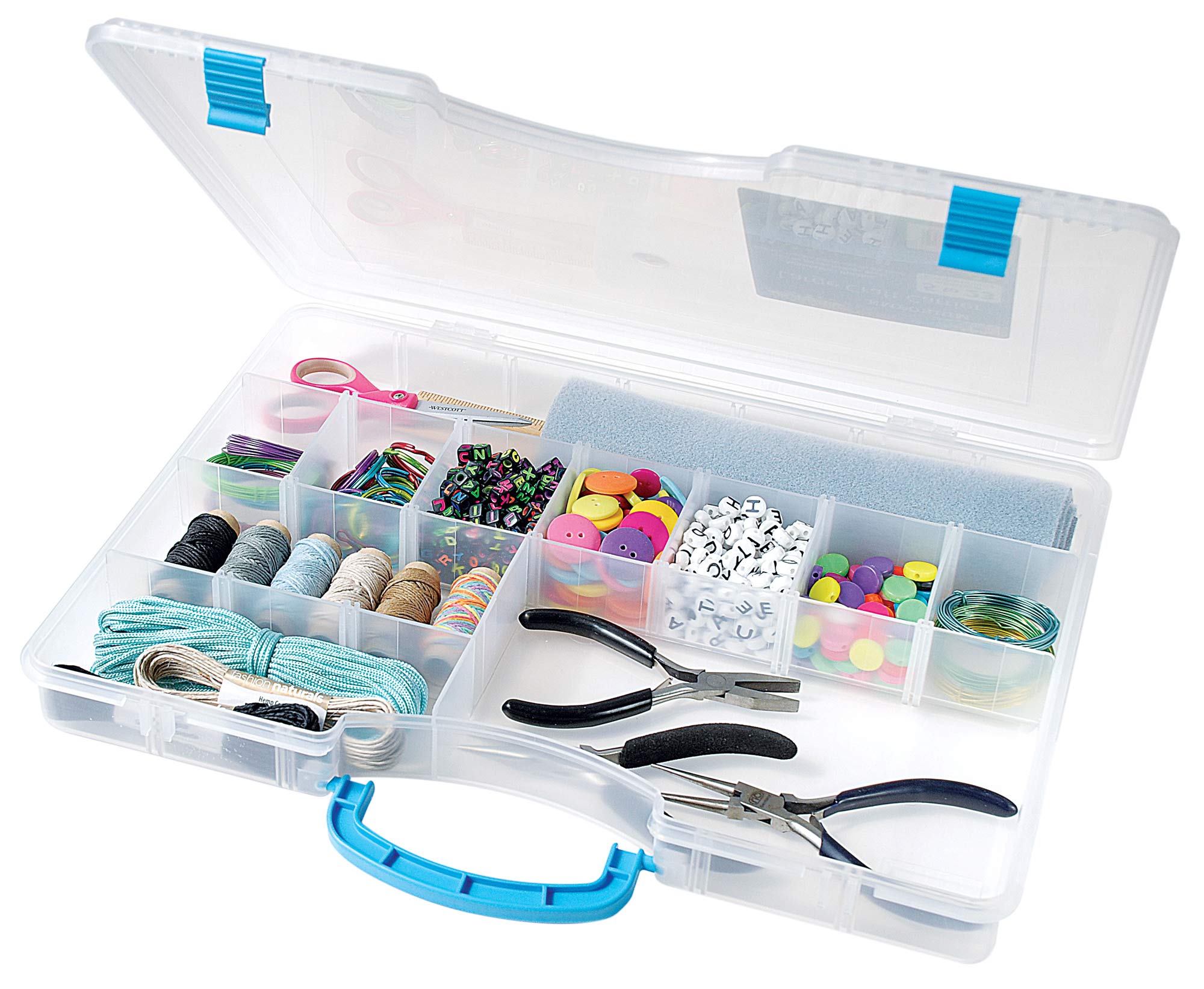 The Beadery Large Craft Carrier Storage Container, clear
