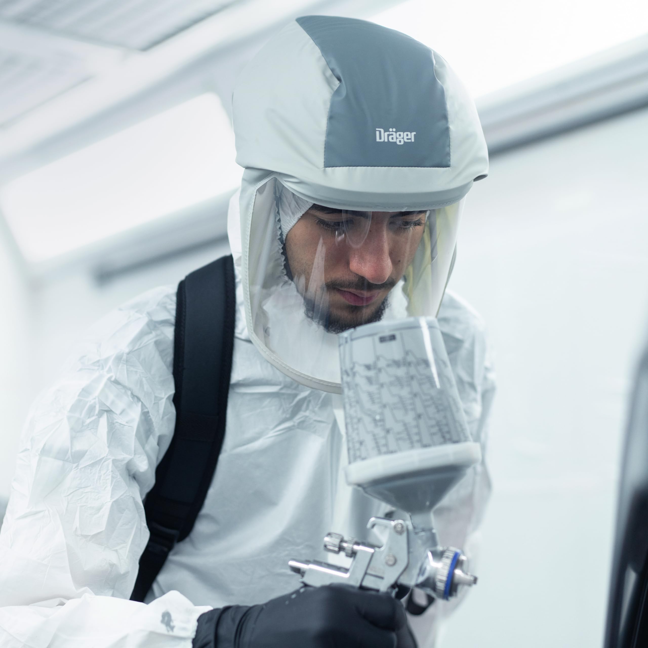 Dräger Premium Hood for X-plore 8500, Short Hood | Reusable Safety Hood for Powered Air-Purifying Respirator (PAPR), Size L/XL