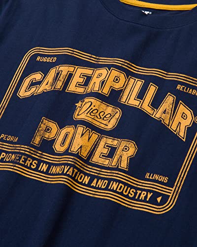 Caterpillar Men's Power Tee, Detroit Blue, Large