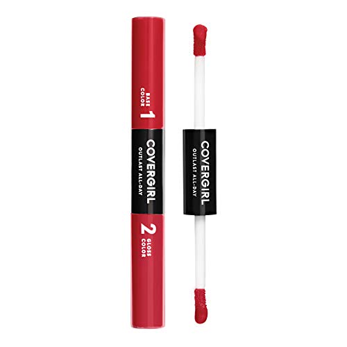 COVERGIRL Outlast All-Day Color & Lip Gloss, Richest Red, 0.2 Ounce (packaging may vary)