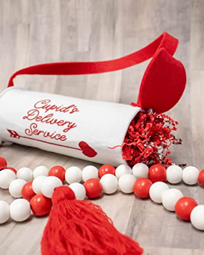 MagicWater Supply Crinkle Cut Paper Shred Filler (1/2 LB) for Gift Wrapping & Basket Filling - Red & Silver