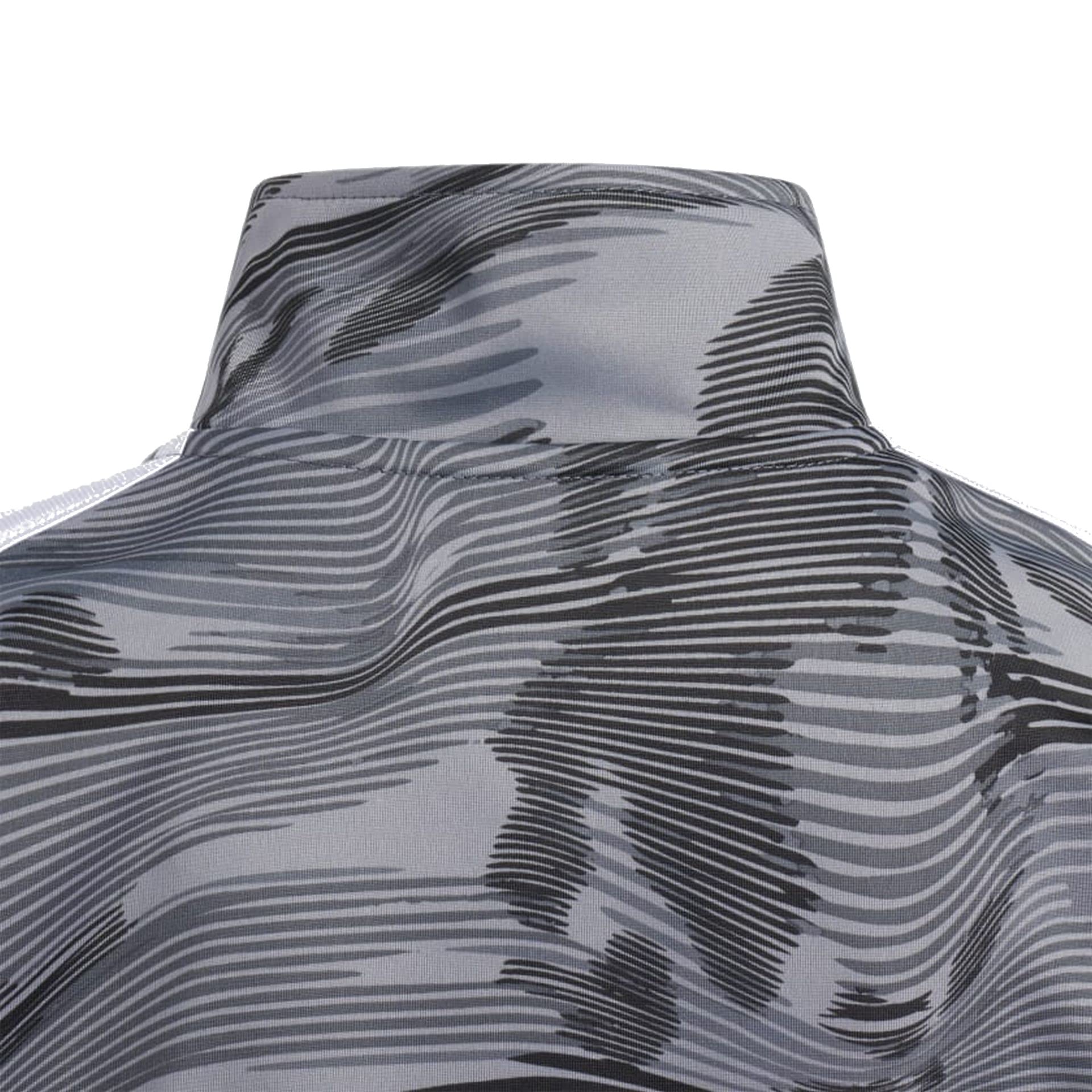 adidas Boy's Warped Camo Tricot Track Jacket (Large, Black)