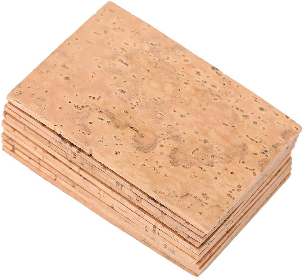 Alto Sax Neck Cork,10 Pcs Universal Sax Saxophone Neck Joint Cork Sheet for Alto/Soprano/Tenor Saxophone Neck Cork Saxophone Cork
