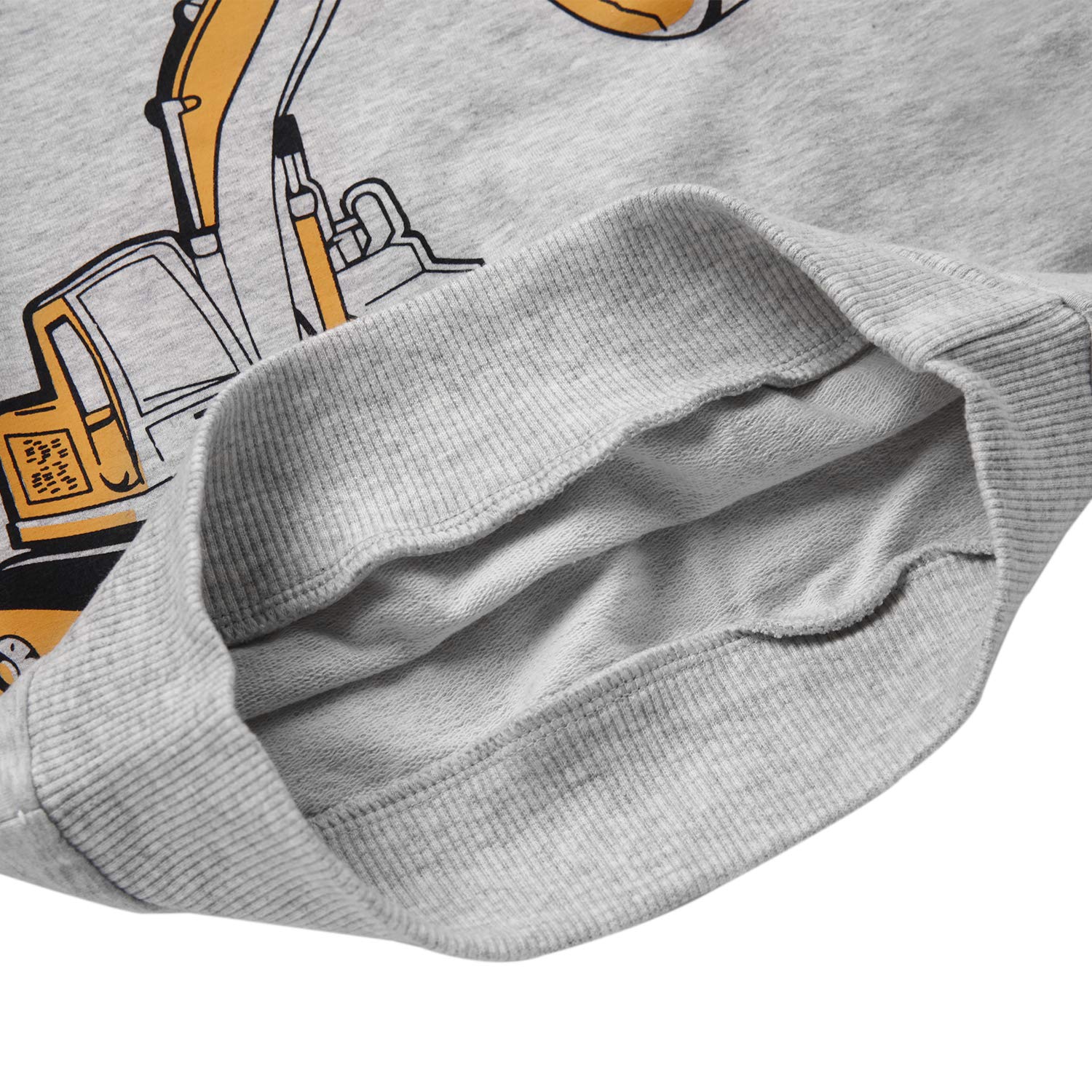 Akyzic Baby Boys Sweatshirts Excavator Long Sleeve Crew Pullover Digger Shirts Toddler Kids Winter Warm Christmas Sweater Tops 5t /120