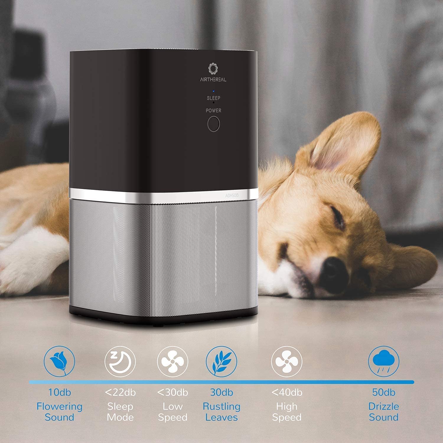 Airthereal Bundle | ADH50B Air Purifier and 1-pack Spare Replacement Filter, Day Dawning
