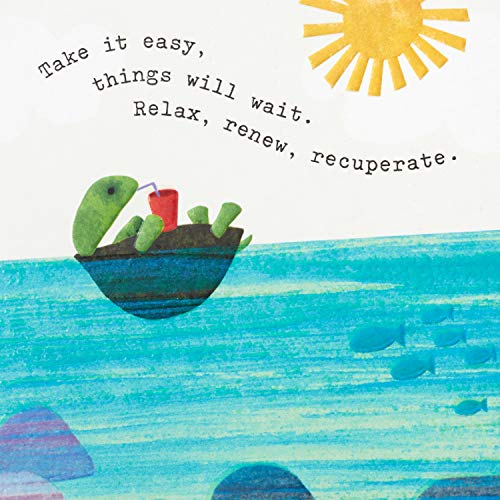 Hallmark Get Well Card (Turtle Floating)