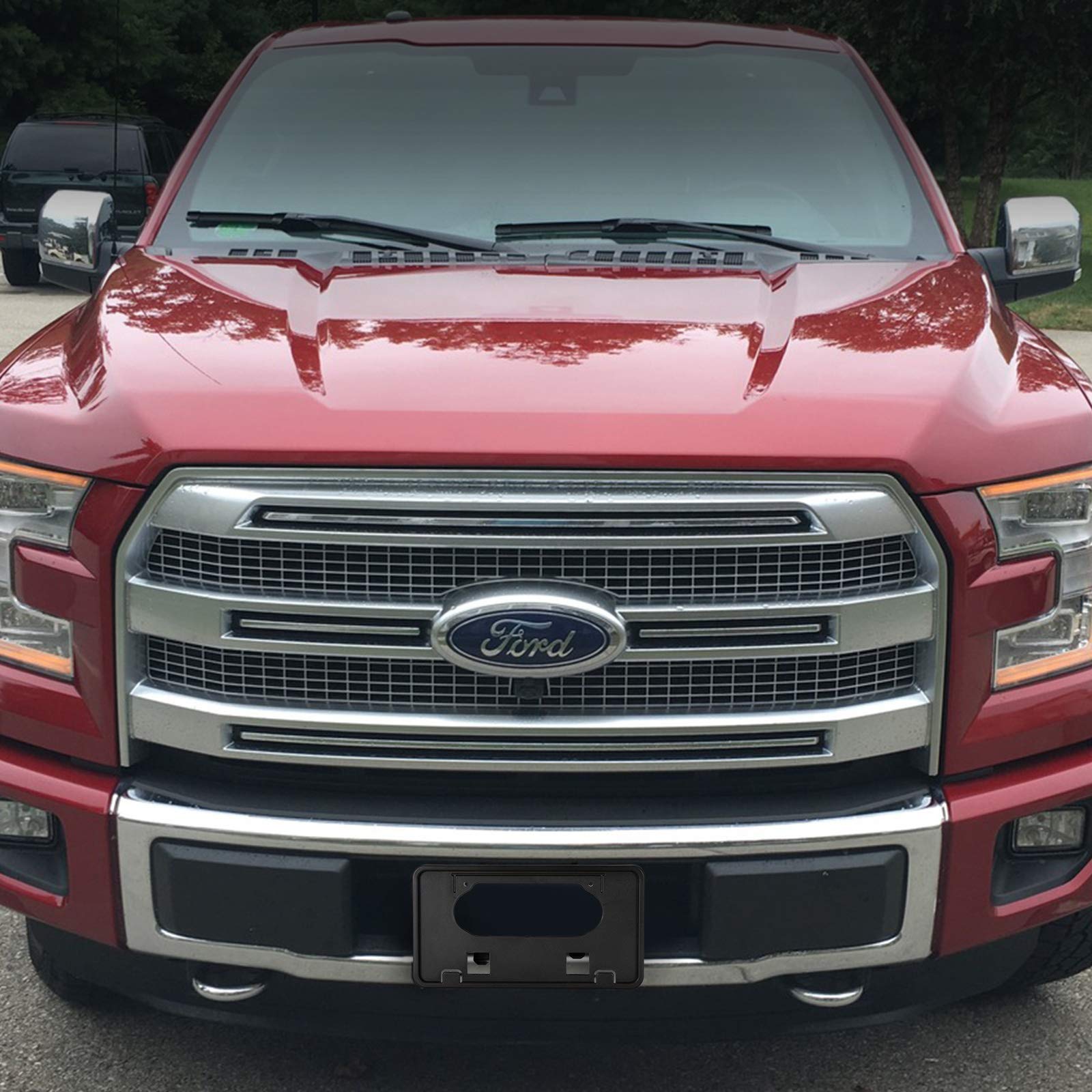 A & UTV PRO Front License Plate Bumper Mounting Bracket Kit, License Frame Holder,Compatible with 2009-2014 Ford F150