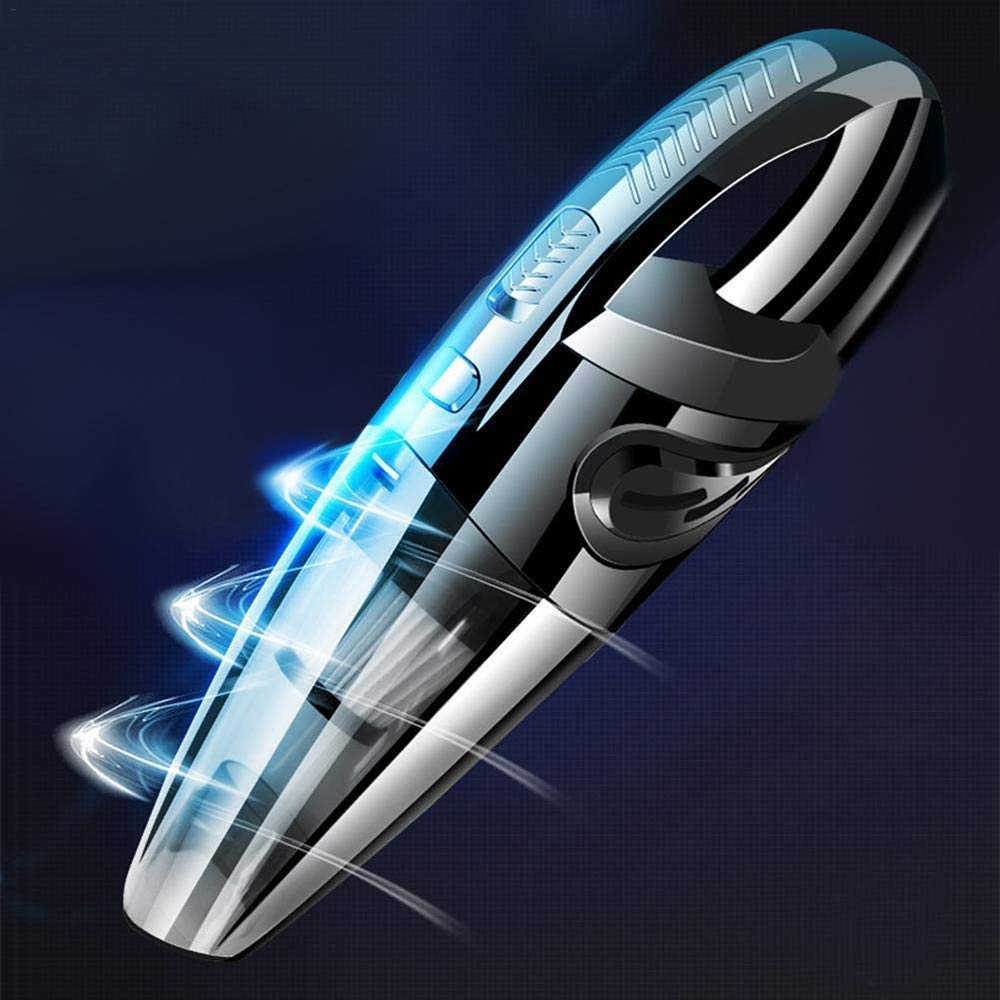 ADTZYLD Handheld Car Vacuum Cordless Cleaner USB Charger Wet Dry Strong Cyclone Suction Lightweight Portable Auto Mini Car Vacuum