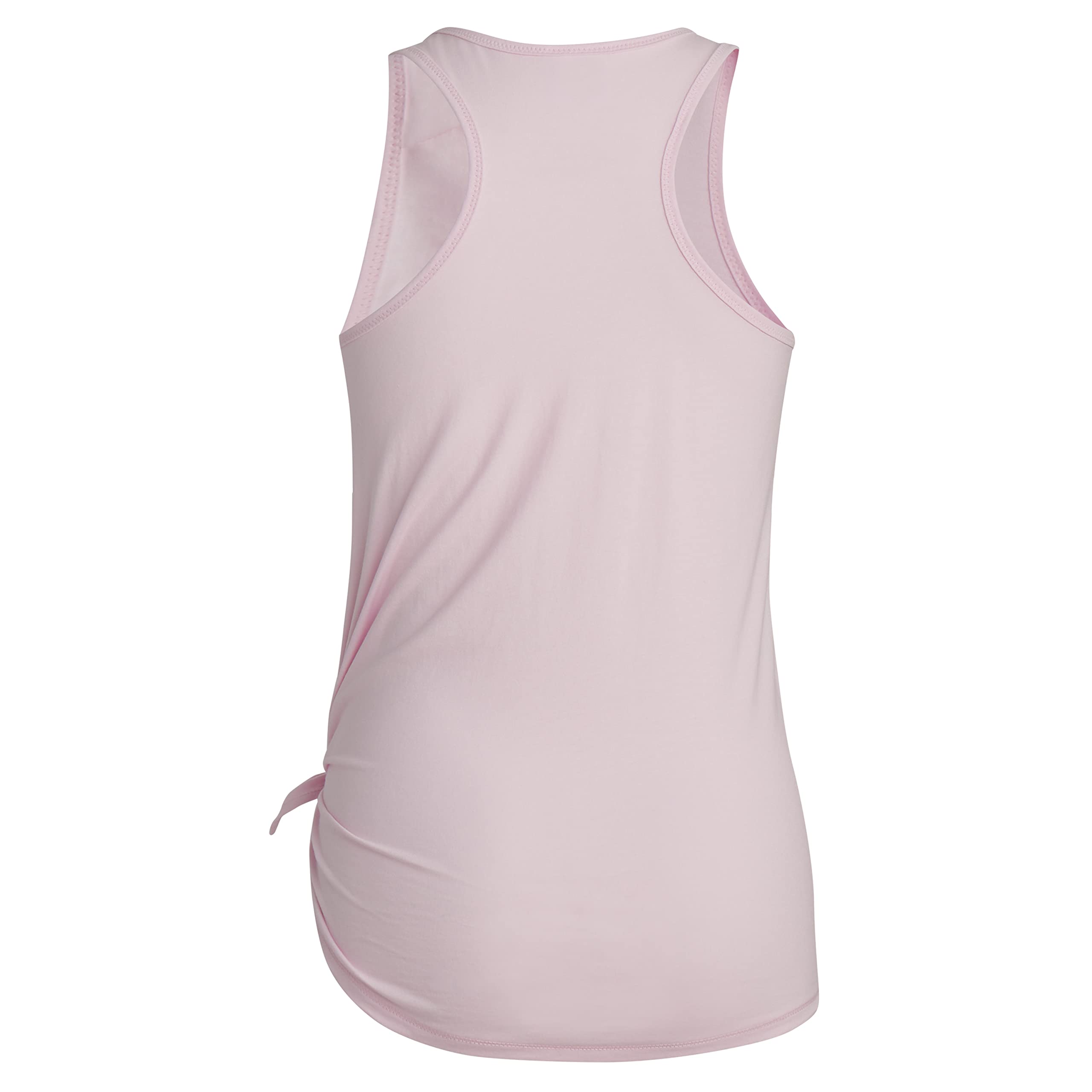 adidas Girls' Sleeveless Tie Front Tank 22, Light Purple, Large (14)