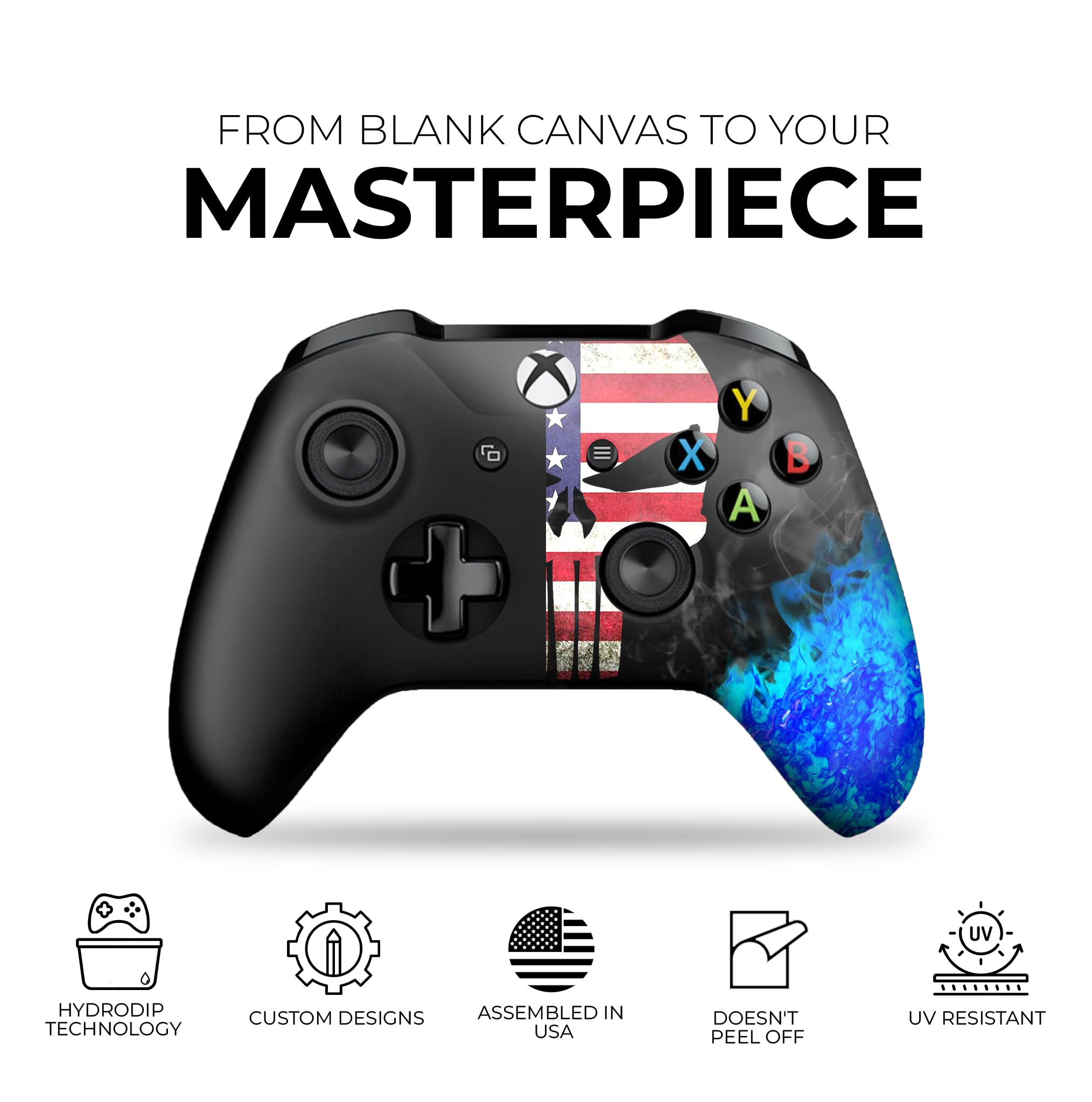 DreamController Miles Morales Spiderverse Custom X-box Controller Wireless compatible with X-box One/X-box Series X/S Proudly Customized in USA with Permanent HYDRO-DIP Printing(NOT JUST A SKIN)