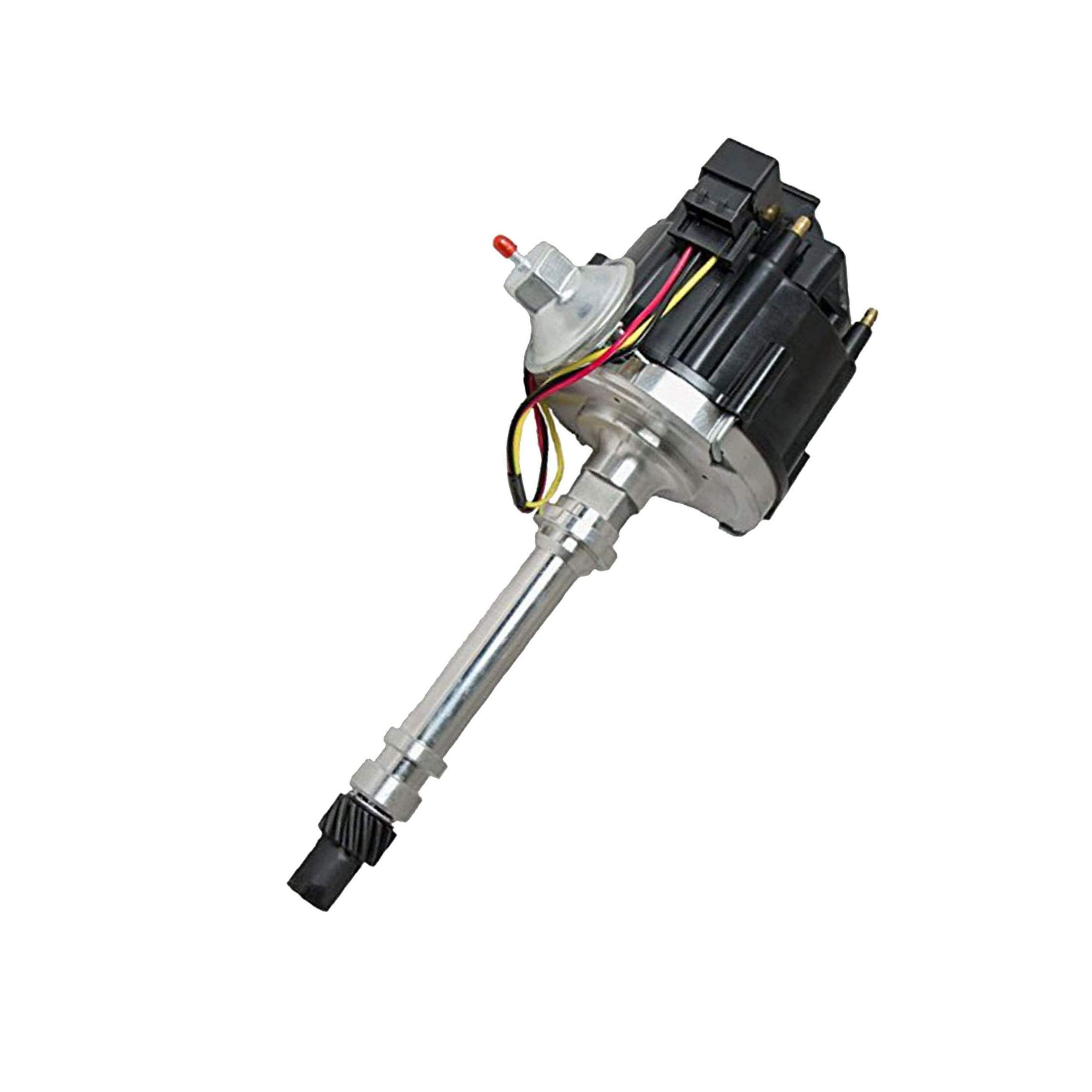 A-Team Performance - Complete HEI Distributor 65K Coil 7500 RPM - Compatible With Chevrolet Chevy GM GMC 4.3L 262 V6 EFI to CARB SWAP 90° V-6 One Wire Installation Red Cap