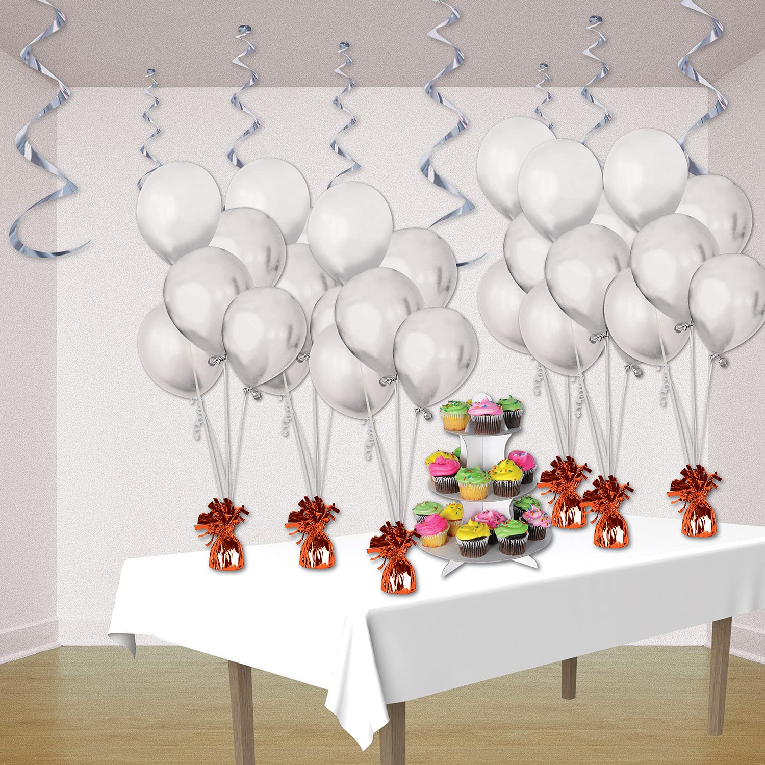 Beistle Metallic Wrapped Balloon Weight Pack of 12